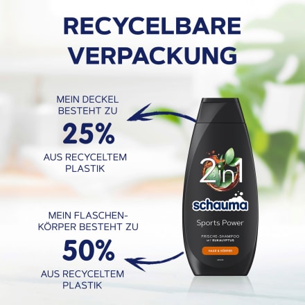 schauma Shampoo Sports Power 2in1, 400 ml dauerhaft günstig online ...