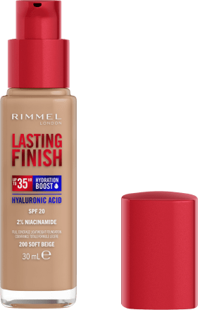RIMMEL LONDON Tečni puder Lasting Finish 35H - 200 Soft Beige, SPF 20 ...