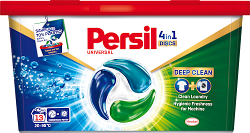 Persil Дискове за бяло пране Universal Deep Clean, 13 пранета, 214,5 g ...