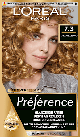 L'ORÉAL PARIS PRÉFÉRENCE Haarfarbe 7.3 Florida Karamellblond, 1 St ...