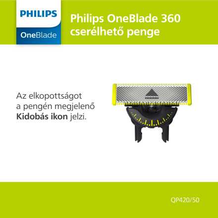 PHILIPS OneBlade 360 borotvabetét, 2 db | dm.hu