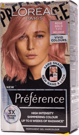 L'ORÉAL PARiS PRÉFÉRENCE Barva za lase Vivid Colors 9.213 Rose Gold, 1 ...