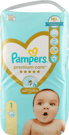 Pampers premium care Pelene, veličina 1 (2- 5 kg), 50 kom | dm.rs