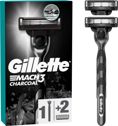 Gillette MACH3 CHARCOAL brijač + 2 dopune, 1 kom | dm.rs