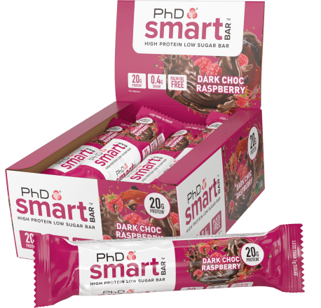PhD smart bar proteinska čokoladica - DARK CHOC RASPBERRY, 64 g | dm.rs