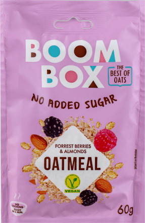 BOOM BOX OVSENA KAŠA - šumsko voće i badem, 60 g | dm.rs
