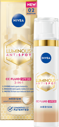 NIVEA LUMINOUS630° ANTISPOT CC 3IN1 fluid za lice, SPF 30 - 02 Medium, 40 ml | dm.rs