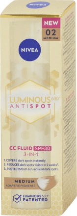 NIVEA LUMINOUS630° ANTISPOT CC 3IN1 fluid za lice, SPF 30 - 02 Medium, 40 ml | dm.rs