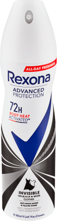 Rexona Advanced Protection antiperspirant sprej 72H Invisible on black ...