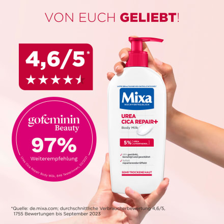 Mixa Body Lotion Cica Repair, 250 ml dm Dauerpreis: Immergünstig ...