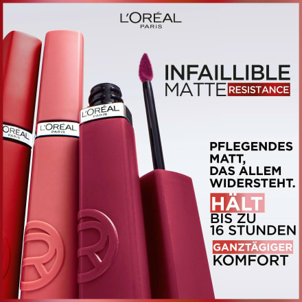 L'ORÉAL PARiS Lippenstift Infaillible Matte Resistance 100 Fairytale ...