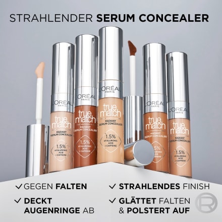 L'ORÉAL PARiS Concealer True Match Radiant Serum 1N, 11 ml dauerhaft günstig online kaufen | dm.de