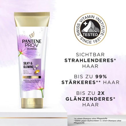 PANTENE PRO-V Conditioner miracles Silky & Glowing, 160 ml dauerhaft günstig online kaufen | dm.de