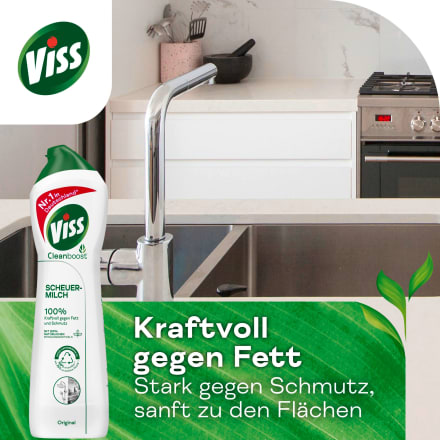Viss Scheuermilch Original mit Mikro-Kristallen, 500 ml dauerhaft ...