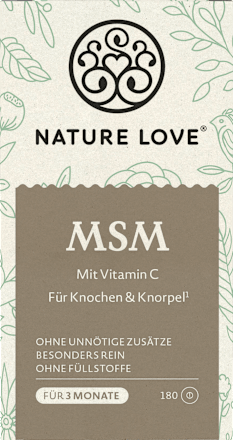 Nature Love MSM mit Vitamin C Tabletten 180 St, 187 g dauerhaft günstig ...