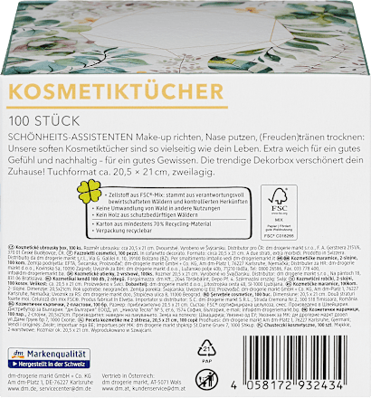 ebelin Kosmetiktücher Box Design, 100 St dauerhaft günstig online ...