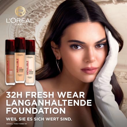 L'ORÉAL PARiS Foundation Infaillible 32H Fresh Wear 10, LSF 25, 30 ml ...