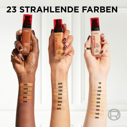 L'ORÉAL PARiS Foundation Infaillible 32H Fresh Wear 10, LSF 25, 30 ml ...