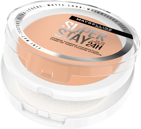 Maybelline New York Foundation Puder 24H Super Stay 30 Hybrides, 9 g ...