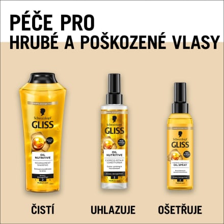 Schwarzkopf GLISS regenerační expres balzám Oil Nutritive, 200 ml | dm.cz