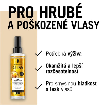 Schwarzkopf GLISS regenerační expres balzám Oil Nutritive, 200 ml | dm.cz