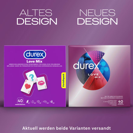 Durex Kondome Love Mix, Breite 56mm, 40 St dauerhaft günstig online kaufen | dm.de