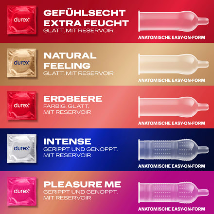 Durex Kondome Love Mix, Breite 56mm, 40 St dauerhaft günstig online ...