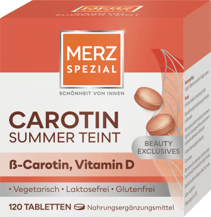 Merz Spezial Carotin Summer Teint Tabletten 120 St, 73,8 g dauerhaft ...