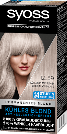 syoss Haare Aufheller 12_59 Kühles Platinblond, 1 St dauerhaft günstig ...