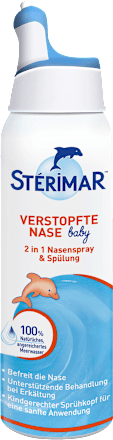 STÉRIMAR Nasenspray & Spülung 2in1, verstopfte Nase Baby, 50 ml ...