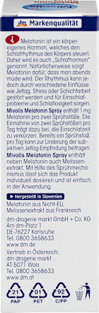 Mivolis Melatonin Spray, 25 ml dauerhaft günstig online kaufen | dm.de
