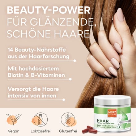 Merz Spezial Haar Vitamine Intense Kapseln 120 St, 71 g dauerhaft ...