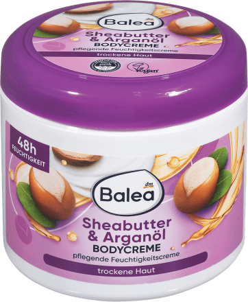Balea Cremă de corp unt de shea & ulei de argan, 500 ml | dm.ro