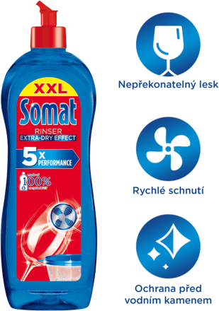 Somat Rinser Extra Shine sredstvo za ispiranje u mašini za suđe, 750 ml ...