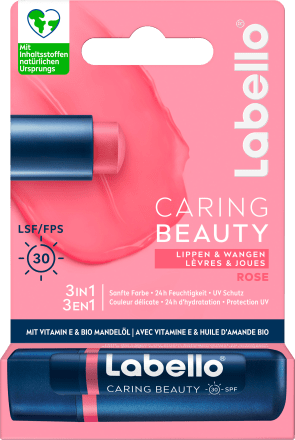 Labello Lippenpflege Caring Beauty Rose LSF 30, 4,8 g dauerhaft günstig ...