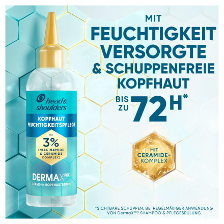 head&shoulders Leave-In Serum Derma x Pro Kopfhaut-Feuchtigkeitspflege ...