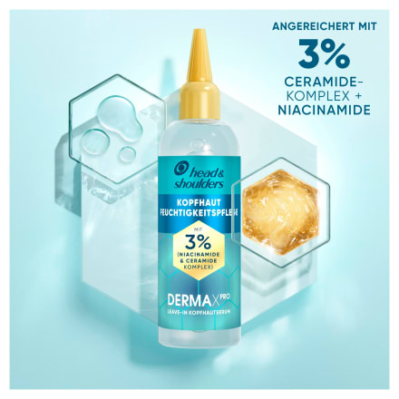 head&shoulders Leave-In Serum Derma x Pro Kopfhaut-Feuchtigkeitspflege ...