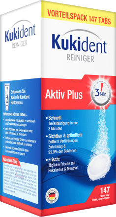 Kukident Gebissreiniger Tabs Aktiv Plus, 147 St dauerhaft günstig ...