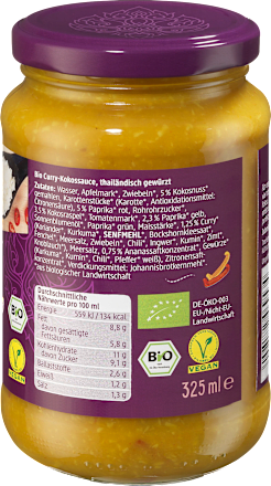dmBio Thai curry sos, 325 ml | dm-drogeriemarkt.ba