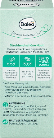 Balea Hidratantna dnevna krema za lice, SPF 15, 50 ml | dm.rs