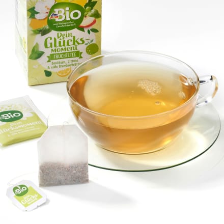 dmBio Früchtetee "Dein Glücksmoment" mit Basilikum, Zitrone & süße ...