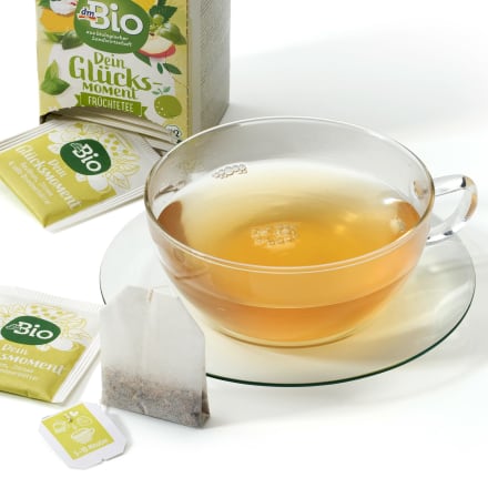 dmBio Früchtetee "Dein Glücksmoment" mit Basilikum, Zitrone & süße ...