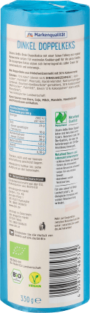 dmBio Kekse, Dinkel Doppelkeks Kakao, Naturland, 330 g dauerhaft ...