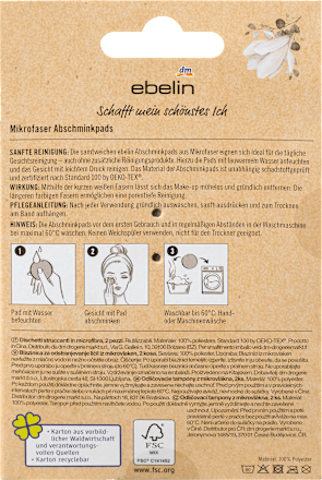 ebelin Jastučići za skidanje šminke, 2 kom | dm.rs