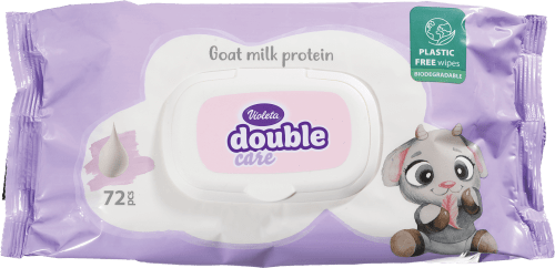 Violeta double care vlažne maramice – kozje mleko, 72 kom | dm.rs