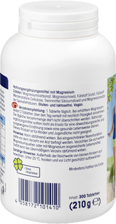 Mivolis Magnesium, Tabletten 300 St., 210 g dauerhaft günstig online ...