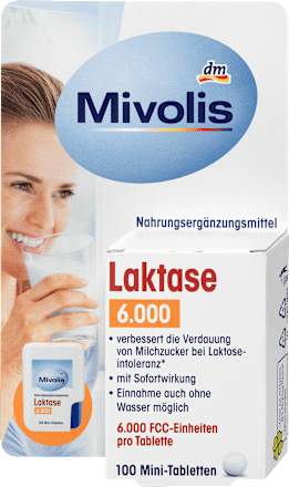 Mivolis Laktase 6.000 Mini Tabletten 100 St, 8 g dauerhaft günstig ...
