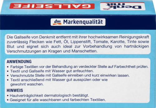 Denkmit Gallseife zur Fleckenbehandlung, 100 g dauerhaft günstig online ...