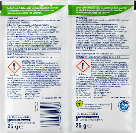 Denkmit Entkalker Bio Nature (2x25g), 50 g dauerhaft günstig online ...