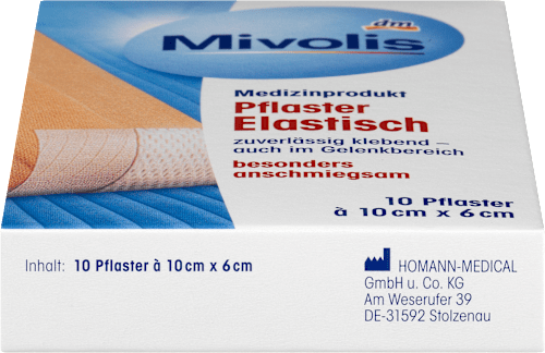 Mivolis Pflaster Elastisch 10 cm x 6 cm, 1 m dauerhaft günstig online ...
